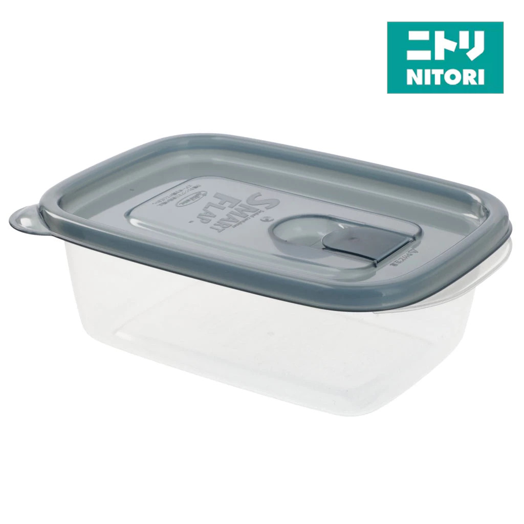 NITORI Microwave Safe Storage Container 610 2P GY SF | Shopee Philippines