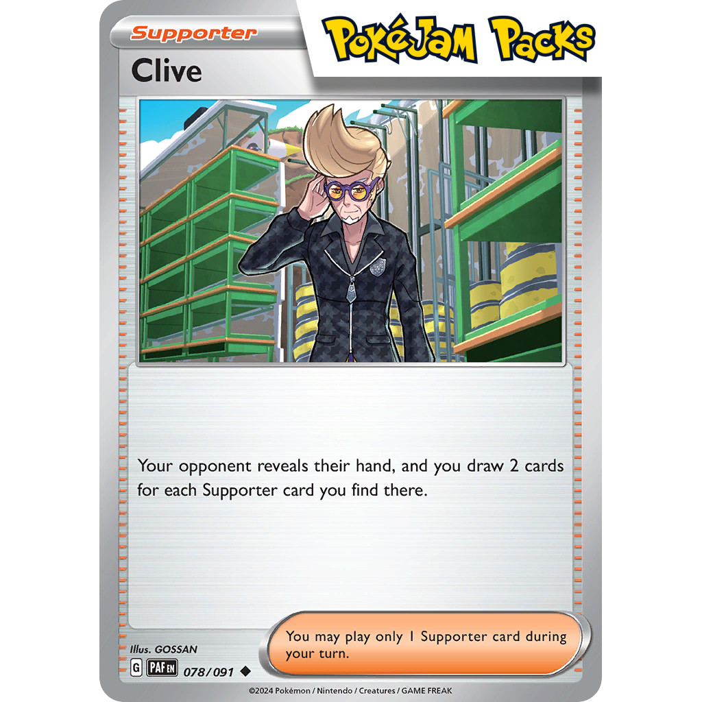 Clive - 078/091 - Uncommon - Paldean Fates - Pokémon TCG | Shopee ...