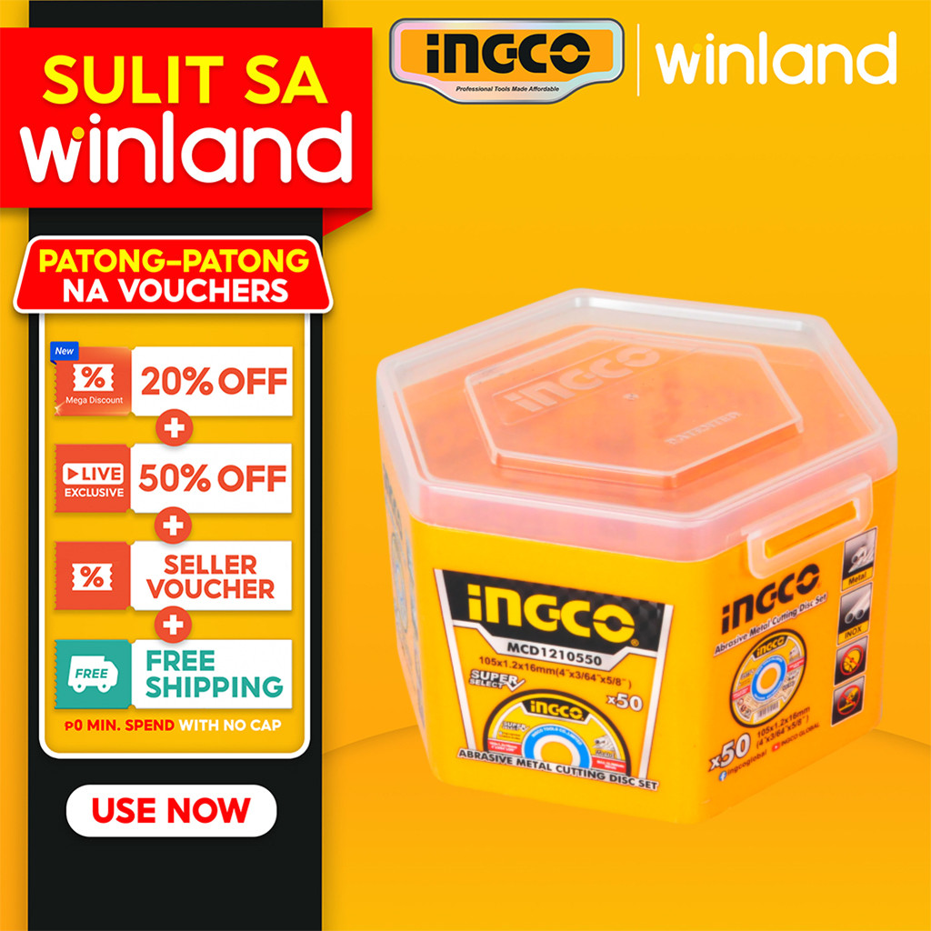 Ingco by Winland Stackable Storage Box / Cutting Disc (CASE Only) ING ...