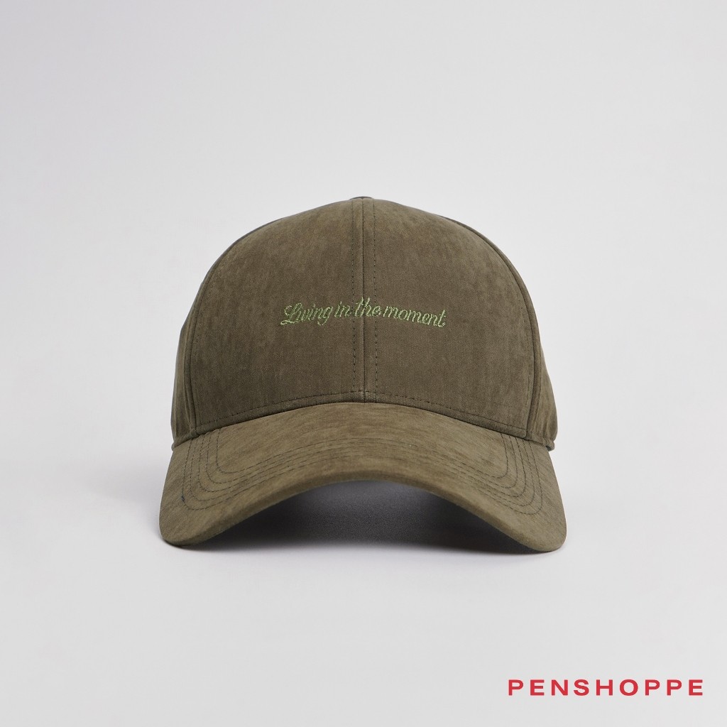 Penshoppe Classic Cap With Embroidery For Women (Olive) | Shopee Philippines