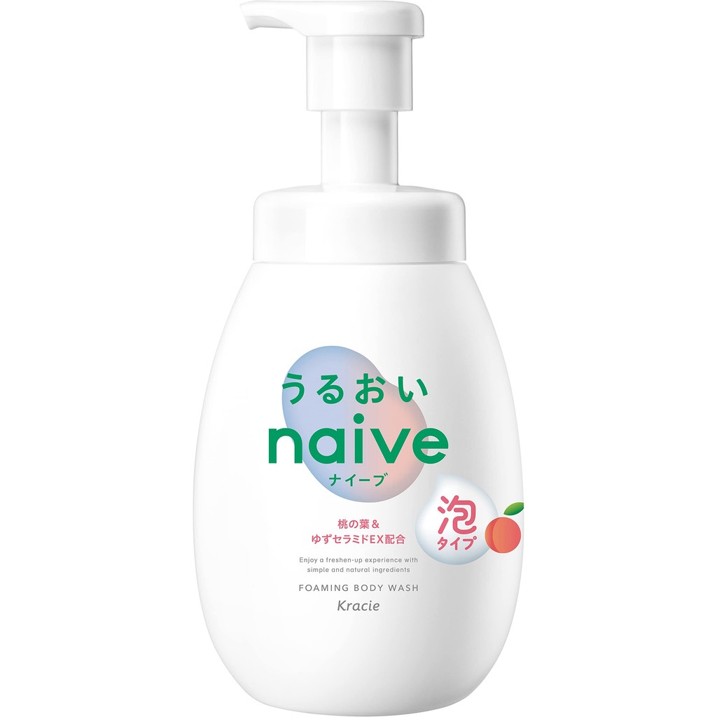 Naive Foaming Body Soap [Moisturizing Type] Pump 600mL【Direct from ...