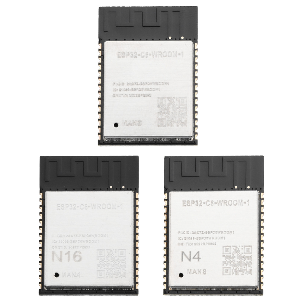 ♚ESP32-C6 ESP32-C6-WROOM-1-N4 ESP32-C6-WROOM-1-N8 ESP32-C6-WROOM-1-N16 Wi Fi BT Module Develop ...