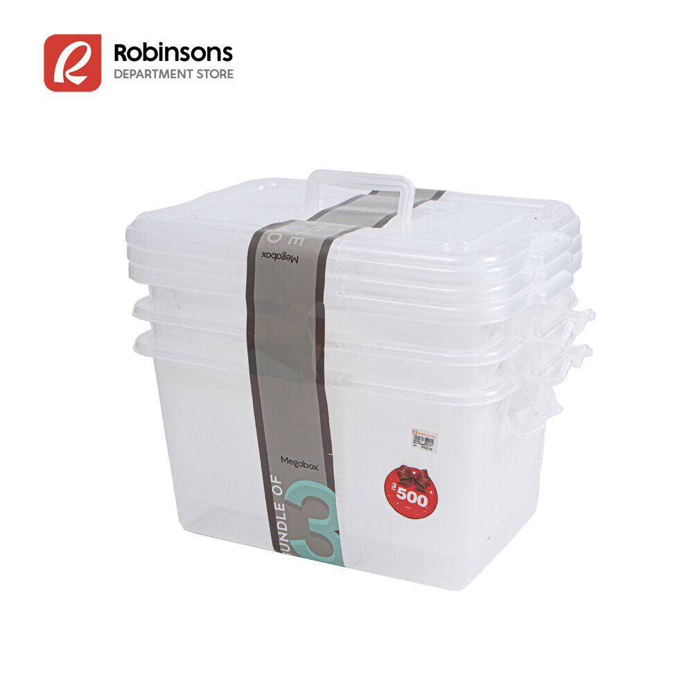 (BUNDLE OF 3) Megabox Carri-Mi Series 12L Storage Box | Shopee Philippines