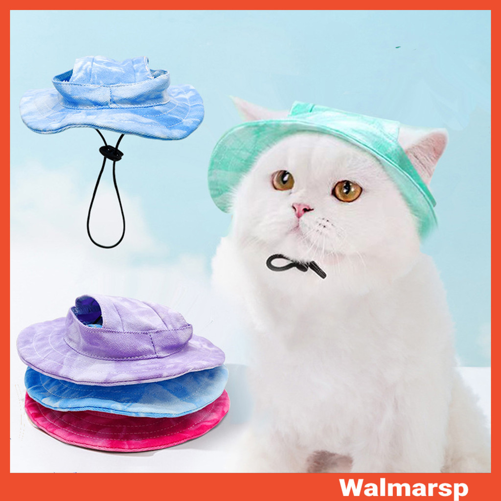 [WMP] Pet Hat with Non-elastic Chin Strap Comfortable Pet Sun Hat ...