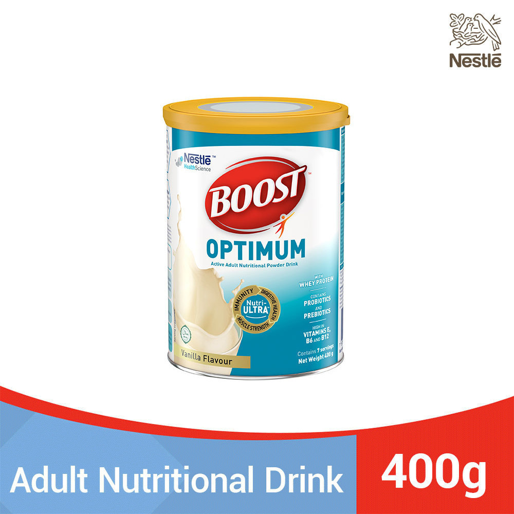Boost Optimum Vanilla Adult Milk Powder 400g | Shopee Philippines
