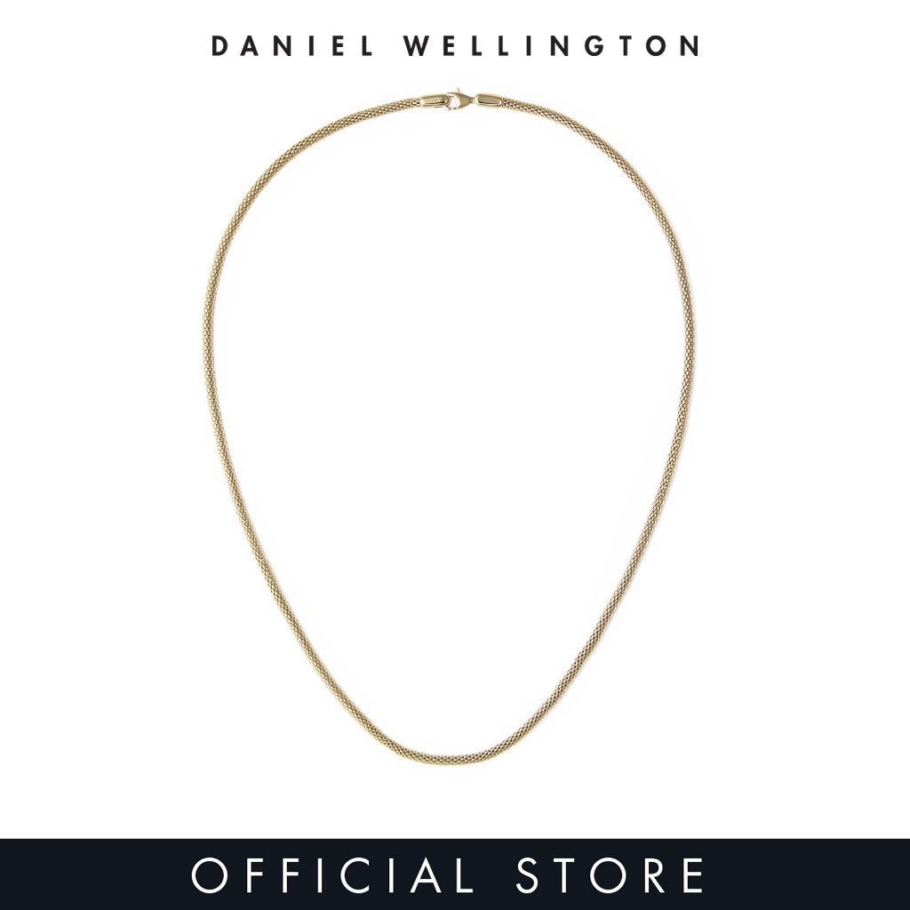Daniel Wellington Tide Mesh Necklace Gold - Unisex Necklace for women ...