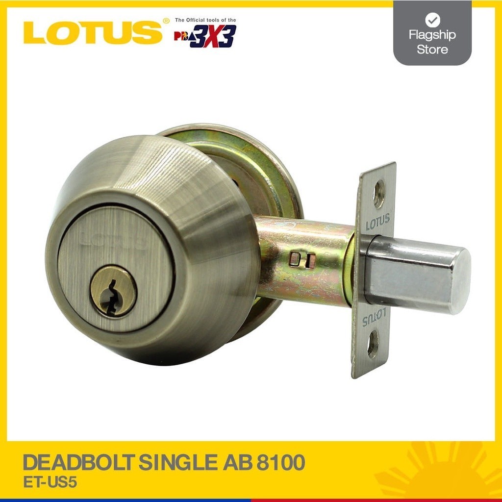 Lotus Deadbolt | Single AB 8100/ET-US5 | Double AB 8200/ET-US5 - Door ...