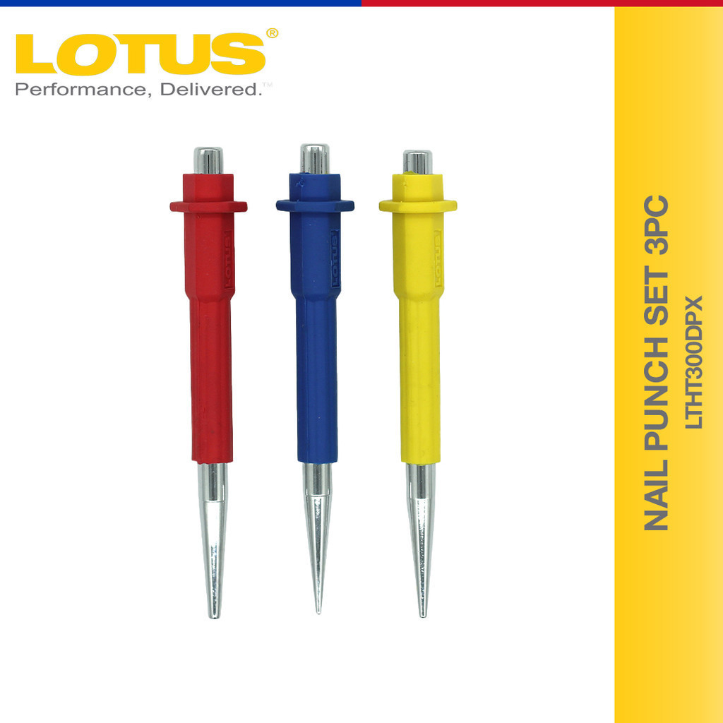 Lotus Nail Punch Set 3PC LTHT300DPX - Hand Tools | Shopee Philippines