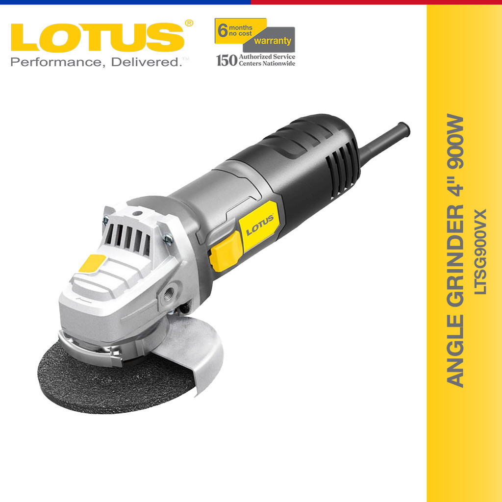 Lotus Angle Grinder 4" 900W LTSG900VX - Power Tools | Shopee Philippines
