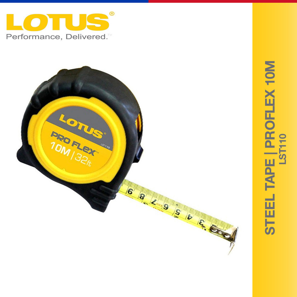 Lotus Steel tape Proflex 10m LST110 - Measuring Tools | Shopee Philippines
