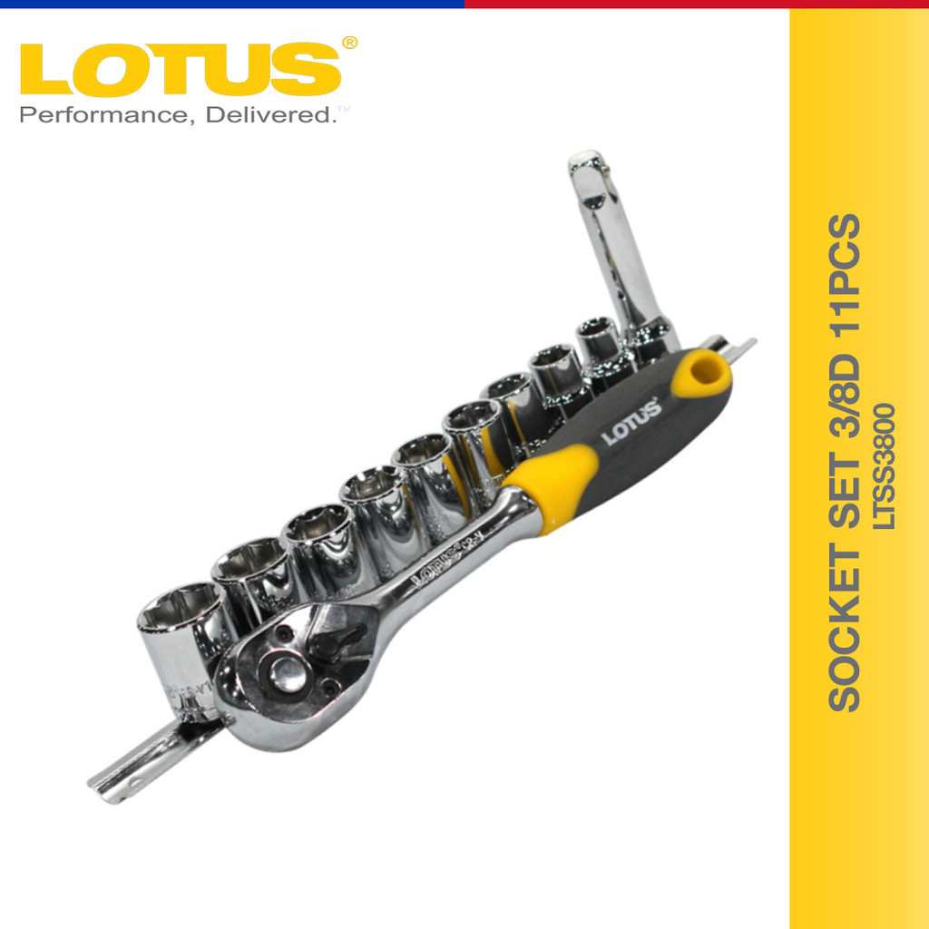 Lotus Socket Set CRV 11PC 3/8D LTSS3800 - Mechanic Tools | Shopee ...