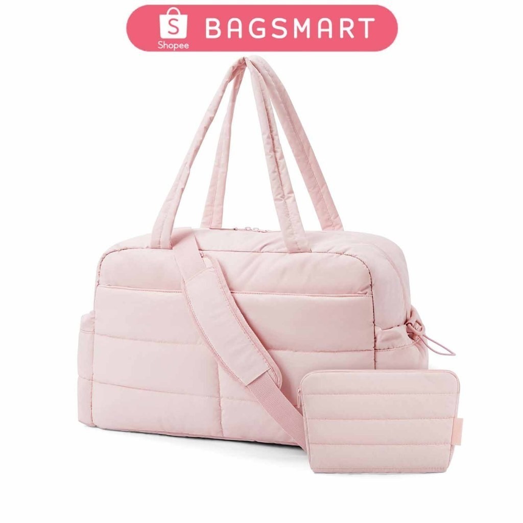 BAGSMART Travel Duffle Bag Gym Bag 31L Puffer Tote Bag Quilted Laptop ...
