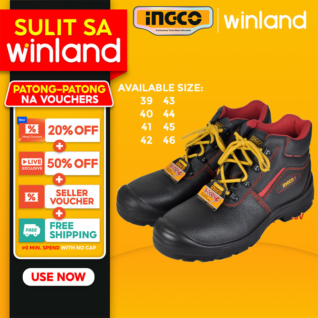 Ingco by Winland 6000V Insulated Safety Boots with Steel Toe Cap ING-HT ...