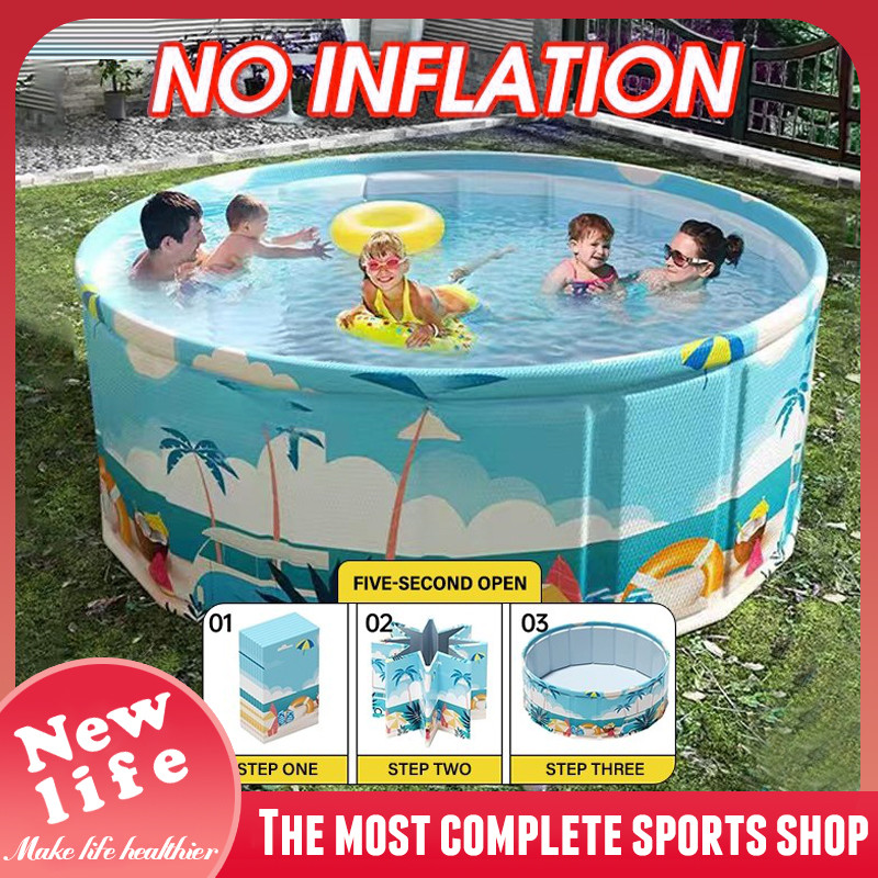 Foldable Swimming Pool Folding Swimming Pool Non-inflatable 4 layers ...