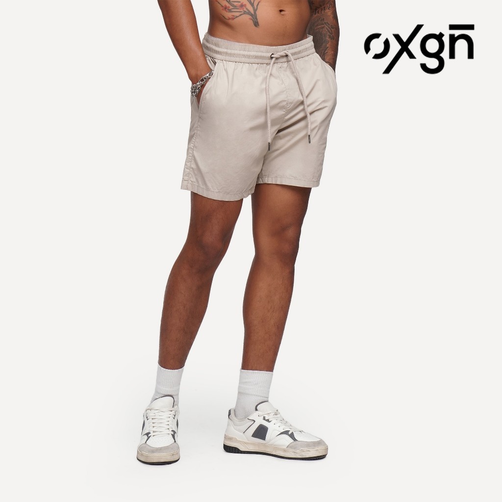 OXGN Pull-Up Shorts For Men (Bone/Thyme/Black) | Shopee Philippines