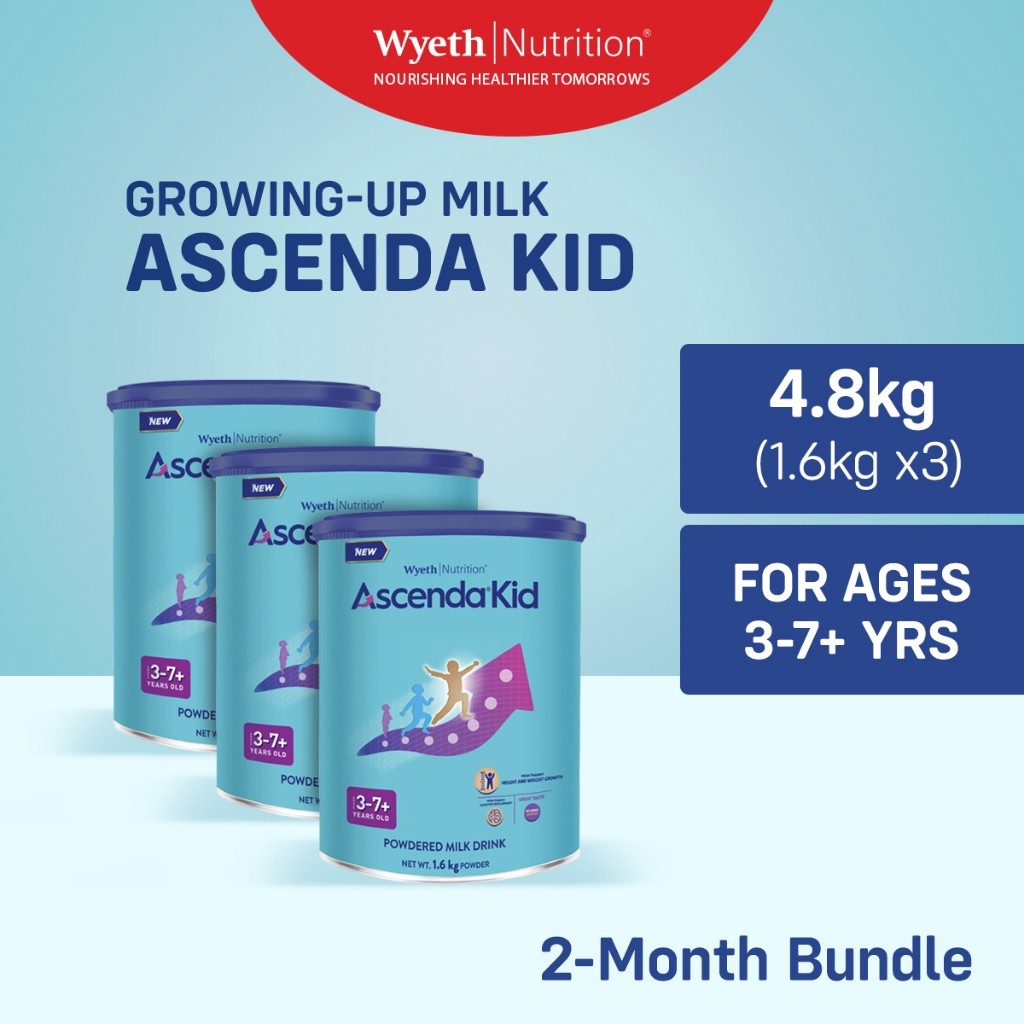 Wyeth Nutrition® ASCENDA® 4 KID Milk Drink for Children 3+ years old 4 ...