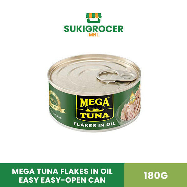 Mega Tuna Flakes in Oil Easy Easy-Open Can 180G | Shopee Philippines