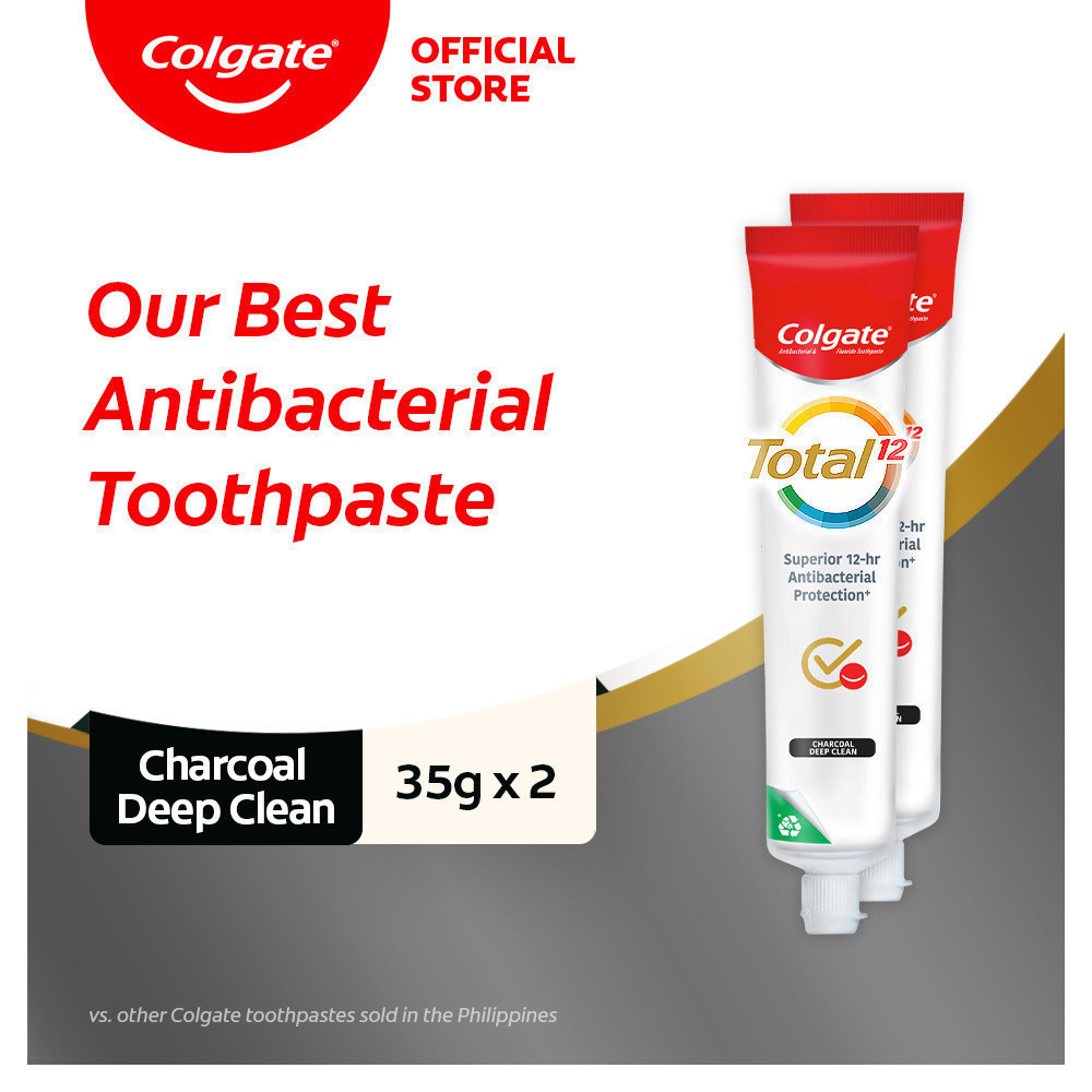 Colgate Total 12 Multi-Benefit Toothpaste Charcoal Deep Clean, 12-hour ...