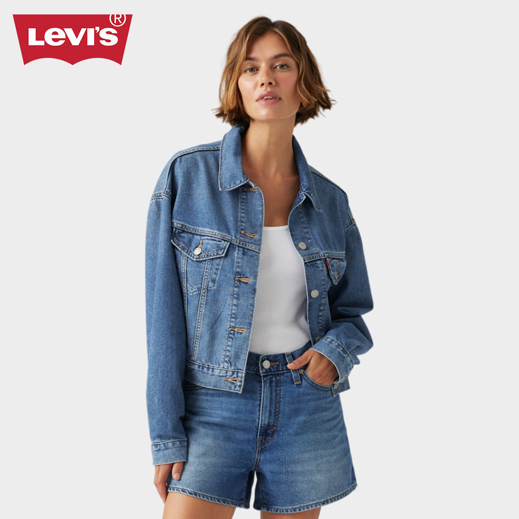 Levi's® Women's Shrunken '90s Trucker Jacket A9155-0009 | Shopee ...