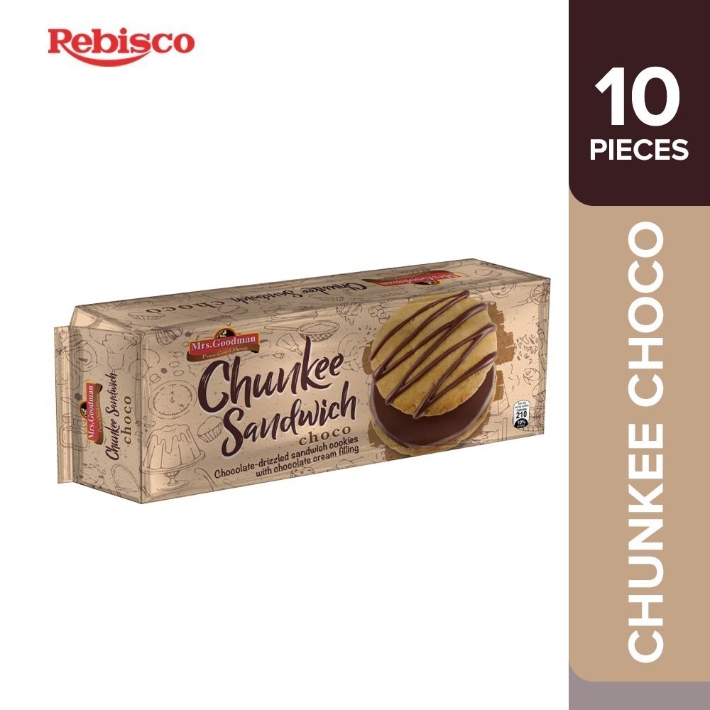 Mrs. Goodman Chunkee Sandwich Chocolate 40g x 10 pcs | Shopee Philippines