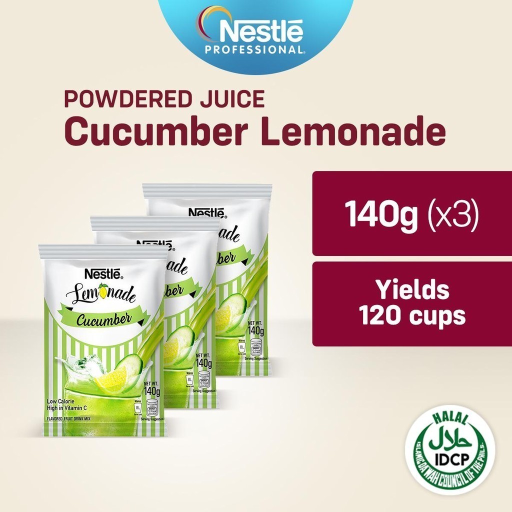 Nestle Cucumber Lemonade 140g - Pack of 3 | Shopee Philippines