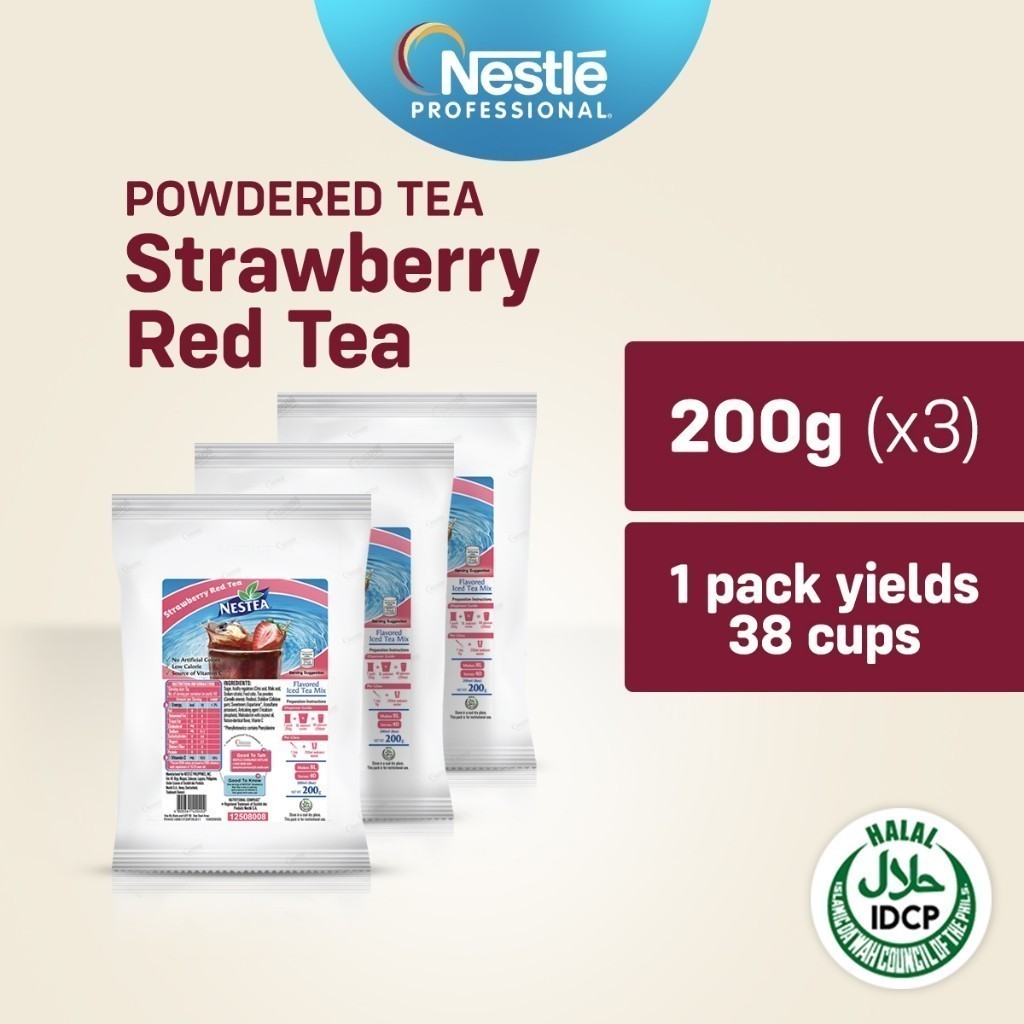 Nestea Strawberry Red Tea 200g - Pack of 3 | Shopee Philippines