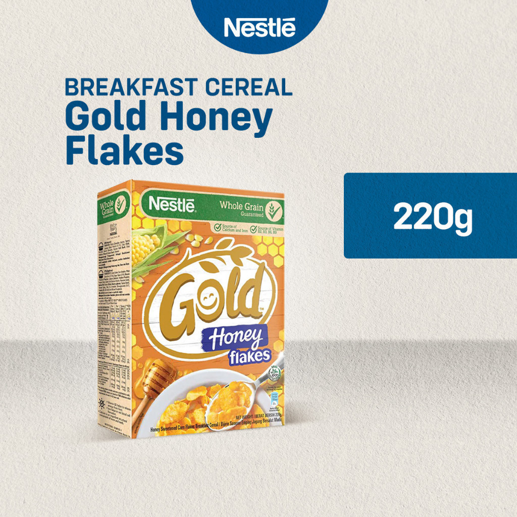 Gold Honey Flakes Breakfast Cereal 220g | Shopee Philippines
