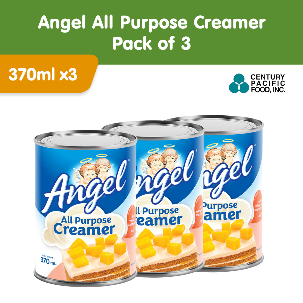 Angel All Purpose Creamer 370ml (Pack of 3) - Perfect for Cakes ...