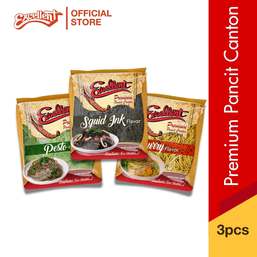 3pcs Assorted Excellent Premium Pancit Canton Bundle 240g | Shopee ...