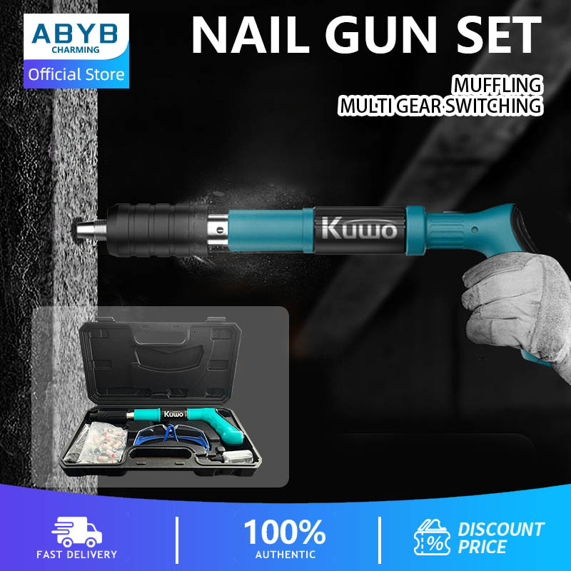 Nail gun nail gunner heavy duty neil gun rivet bullet cordless steel ...