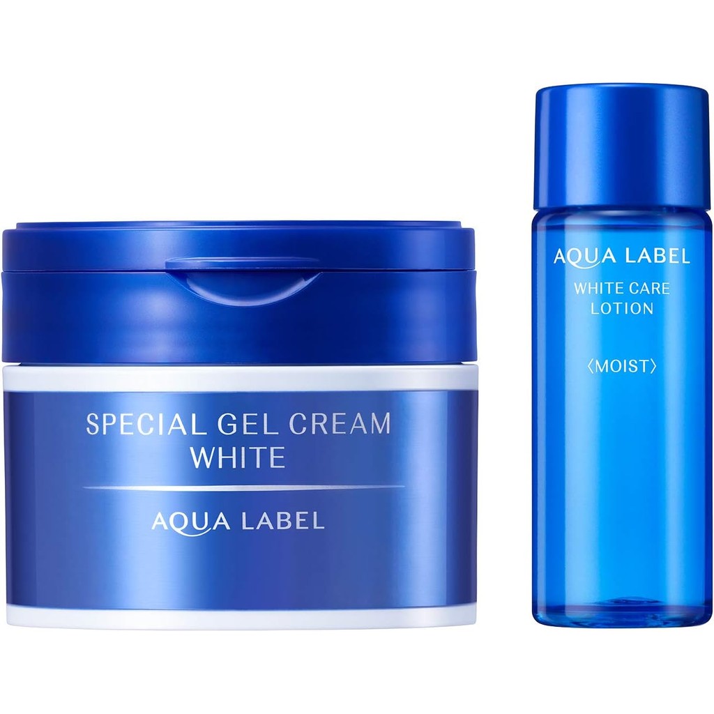 Aqua Label (Quasi-Drug) Special Gel Cream A (White), Set D, All-In-One ...