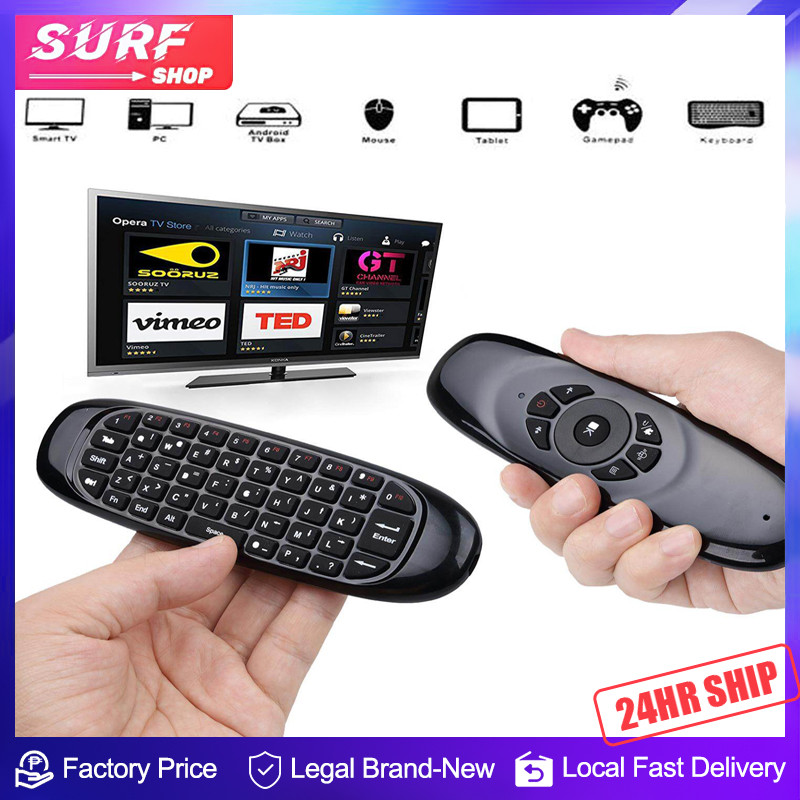 C120 Fly Air Mouse 2.4G 6 Axis Sensor Backlight Remote Controller 3 In ...