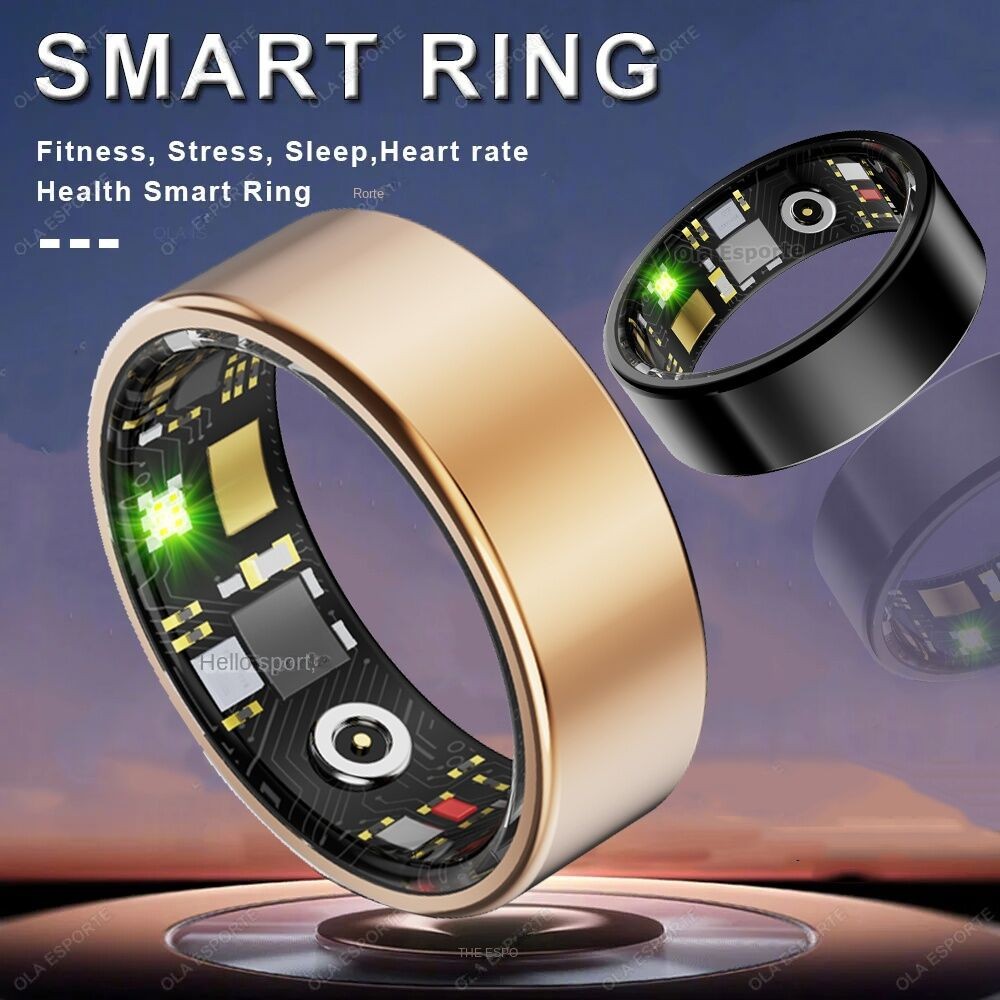 New Smart Ring Military Grade Titanium Steel Shell Health Monitoring ...