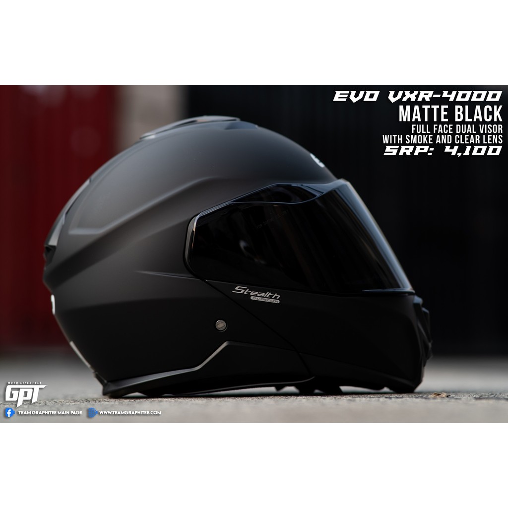 EVO VXR-4000 MODULAR MATTE BLACK WITH FREE CLEAR LENS | Shopee Philippines