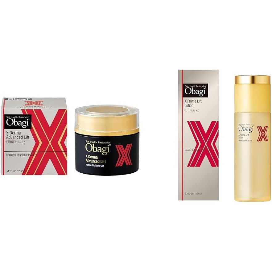 Obagi X Derma Advance Drift Cream, Main Unit, 1.8 oz (50 g) + Obagi X Frame Lift Lotion (Firm ...