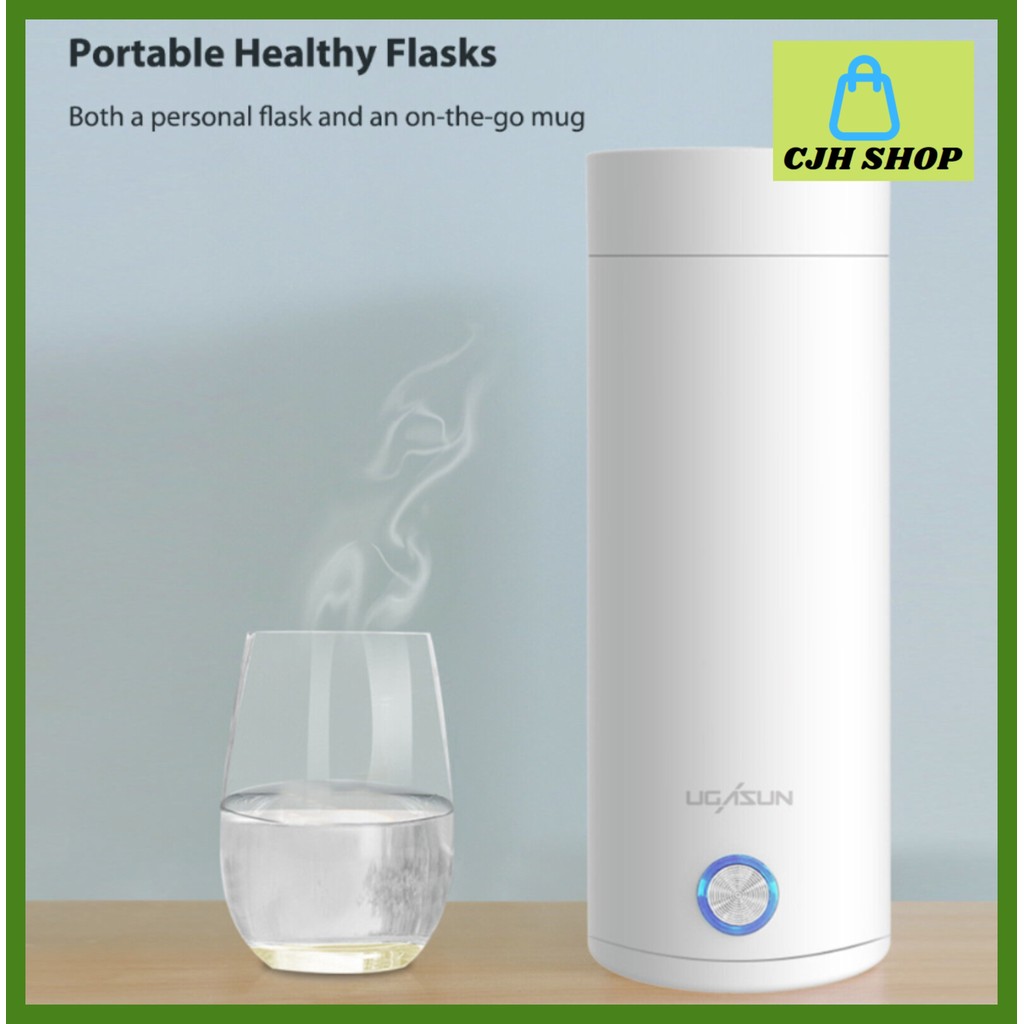 Water Bottle Portable Mini Travel Electric Kettle 300W Water Heating ...