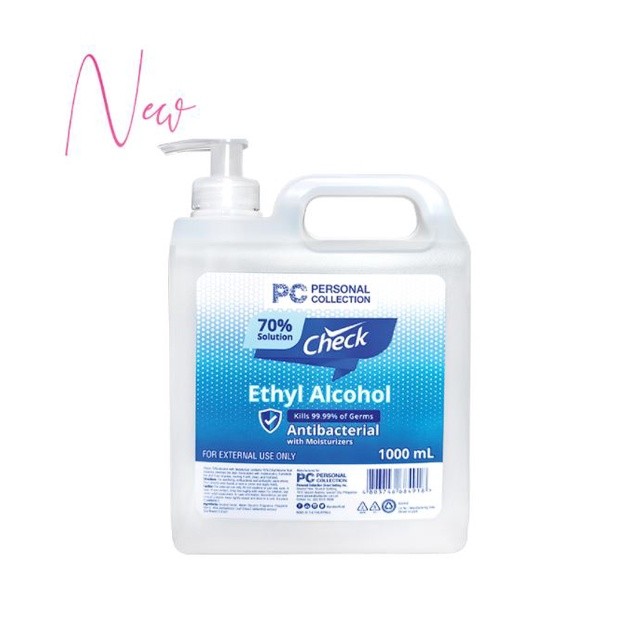 PERSONAL COLLECTION ' Check 70% Ethyl Alcohol 1000 mL | Shopee Philippines