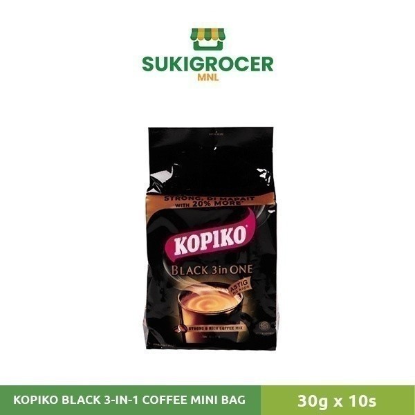 Kopiko Black 3-in-1 Coffee Mini Bag 30g x 10s | Shopee Philippines