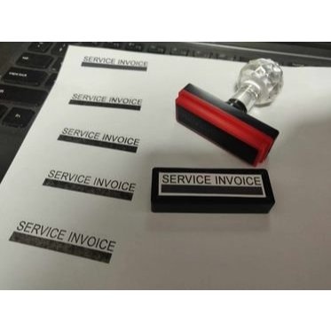 SERVICE INVOICE Stamp Pre-layout 10mm x 48mm | Shopee Philippines