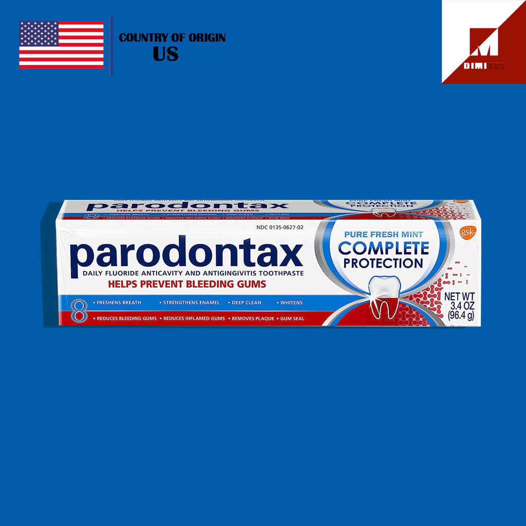 Parodontax Complete Protection Toothpaste, Pure Fresh Mint, 3.4 oz ...