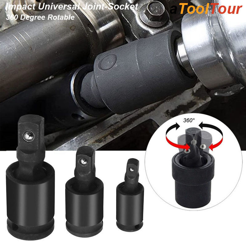 360 Degree Impact Universal Joint-Socket Swivel Knuckle Joint Air ...