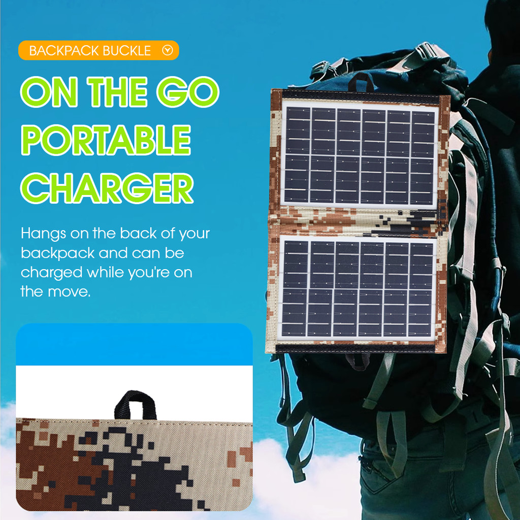 NSS Solar Panel Notebook Charger 5V 6W Foldable Outdoor Mobile Power ...