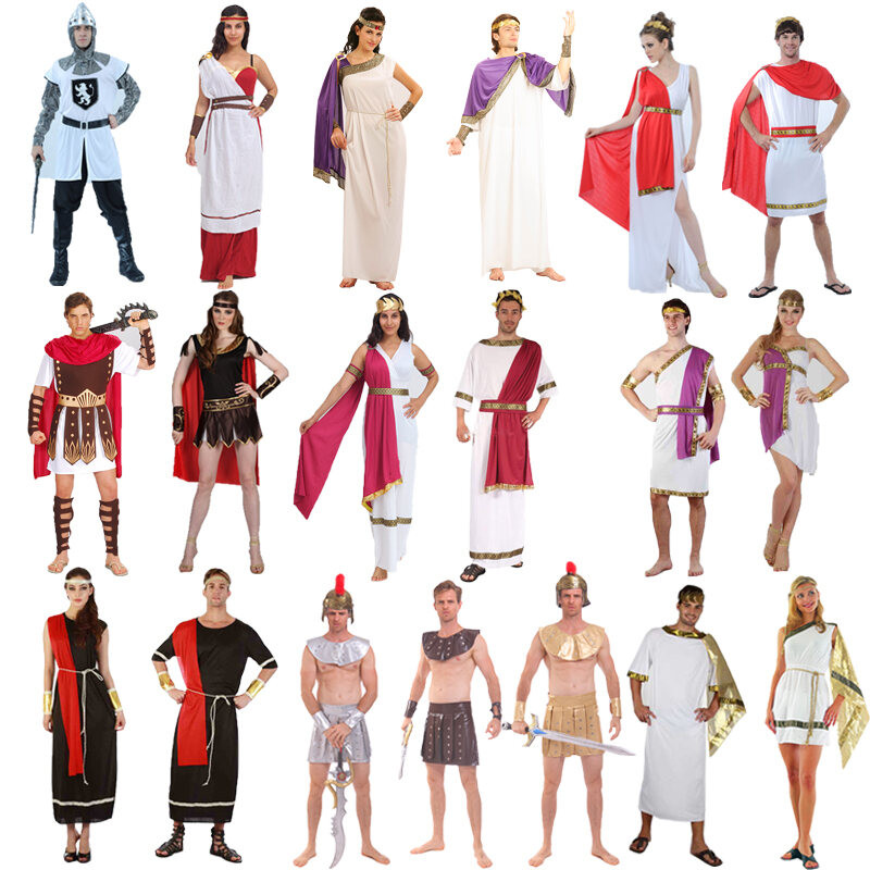 Cosplay Halloween Costume Adult Men Ancient Roman Warrior Knight ...