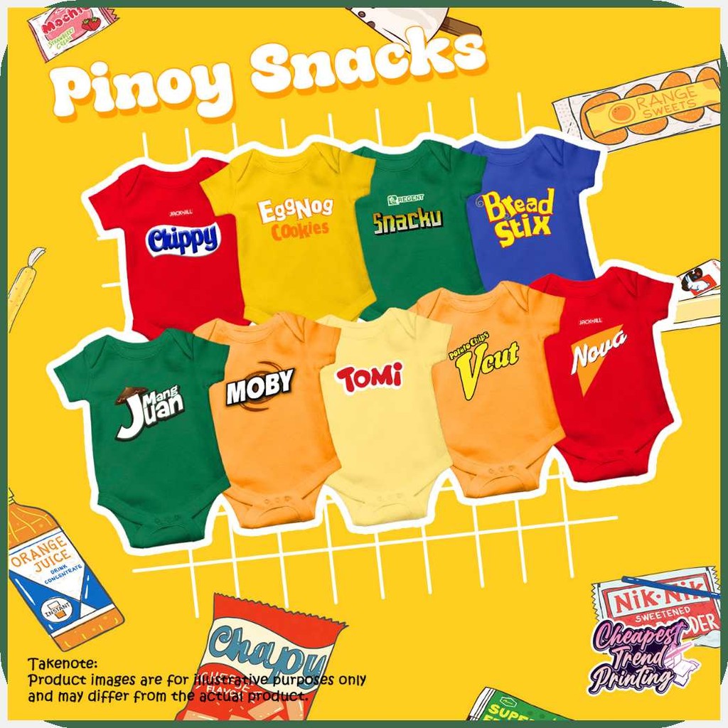 Classic-MX}S/Pinoy[KO`Snack`qT;for`IH&nr`Onesie | Shopee Philippines