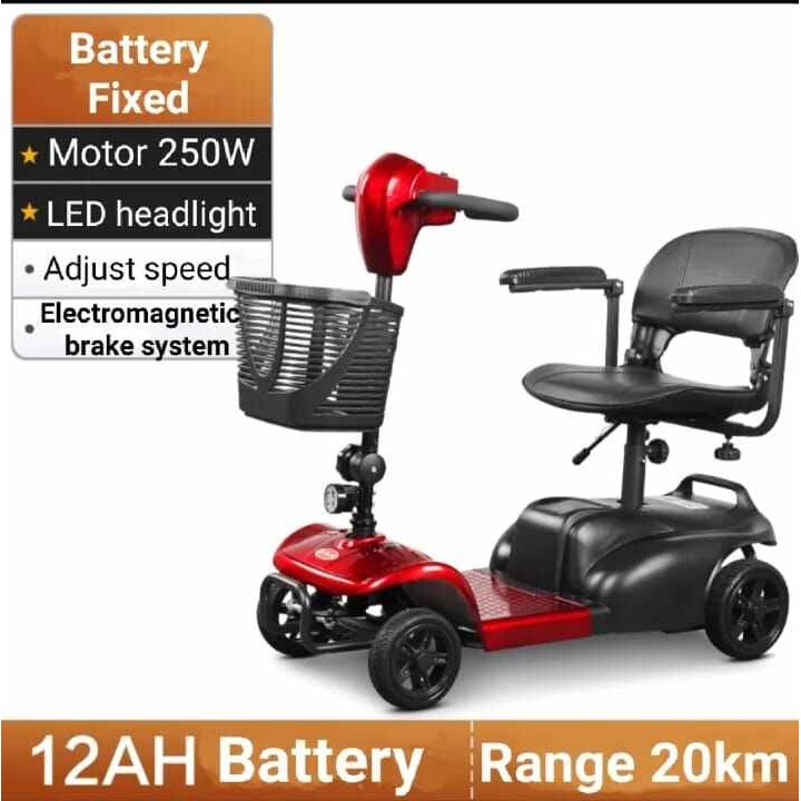 electric mobility scooter elder rechargeable automatic operate scooter ...