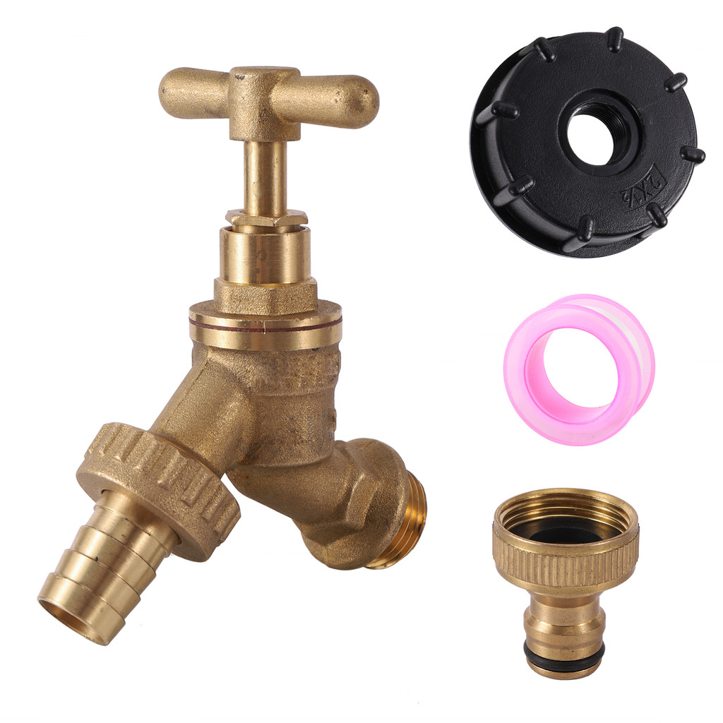 IBC Tank Adapter G1/2" Brass Faucet S60X6 Coarse Thread IBC Tank ...