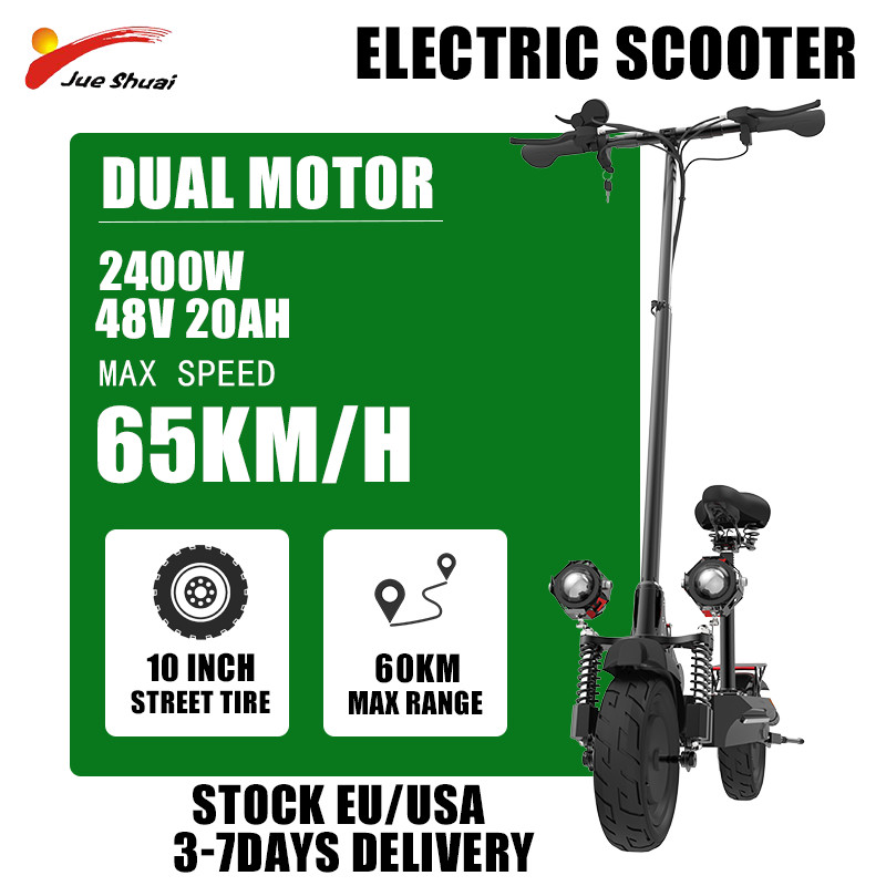 48V 20AH Lithium Battery Electric Scooter Max Speed 65KM/H E Scooter ...