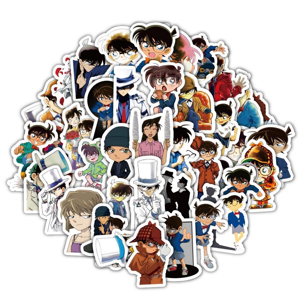 10/60Pcs Anime Detective Conan Graffiti Stickers Waterproof Laptop ...