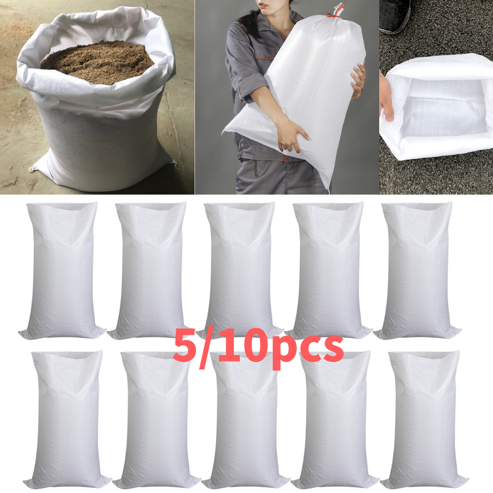 5/10pcs Flood Control Sandbag Flood Resistant Plastic Fabric Heavy Duty ...