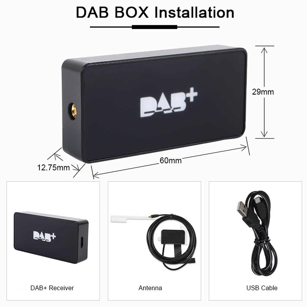 ☃Pxton For USB Car DAB Antenna Digital Broadcast DAB + Radio Box ...